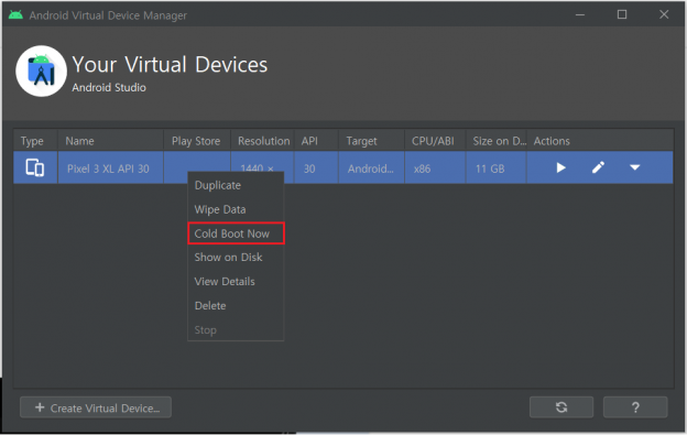 [Tip | Android] emulator Not Operation | Opendocs Blog